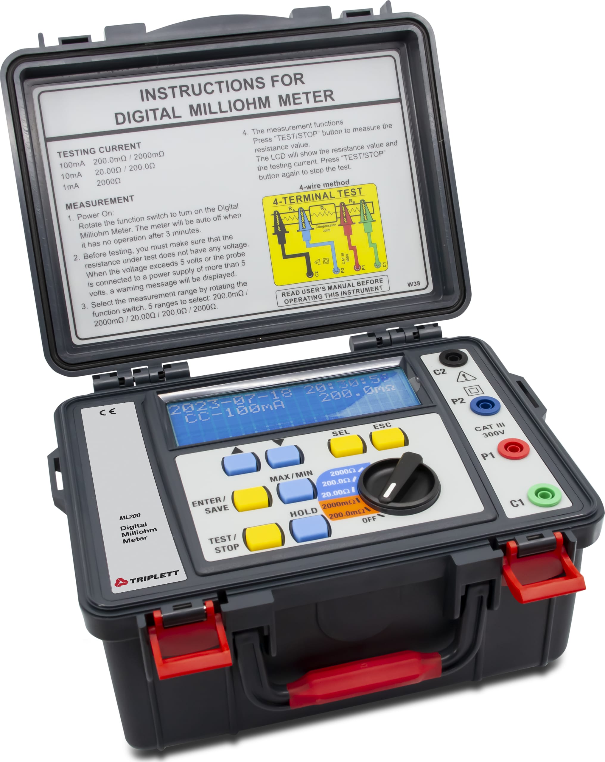 Triplett ML200 - Battery Powered Milliohm Meter | TEquipment