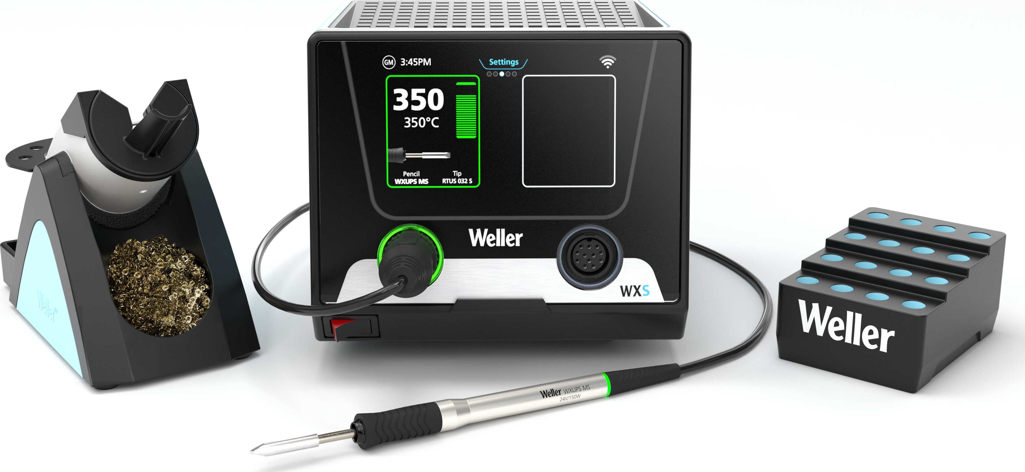 Weller WXS2012 - Heavy-Duty Soldering Set with WXsmart and WXUPS MS Smart Ultra Iron (150W ...