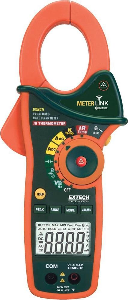 Extech EX840-NISTL AC/DC True RMS Clamp/DMM Meter with IR Thermometer | TEquipment
