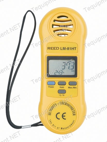 Reed LM-81HT Thermo-Hygrometer, 10/95%rh, 32/122f, -0/50c | TEquipment