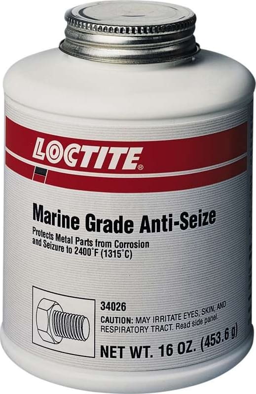 Loctite 34026 - Marine Grade Metal-Free Anti-Seize Thread Lubricant, 16oz Brush-Top Bottle ...