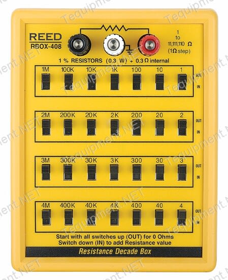 Reed RBOX-408 Resistance Decade Box | TEquipment