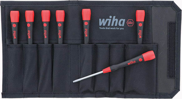 Wiha 26493 - 7 Piece PicoFinish Precision Ball End Hex Screwdriver Set ...