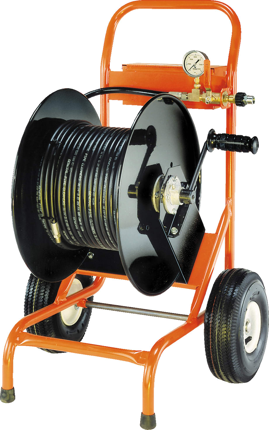 General Pipe Cleaners CM300 - 2-Wheel Cart with 300-ft Capacity Hose ...