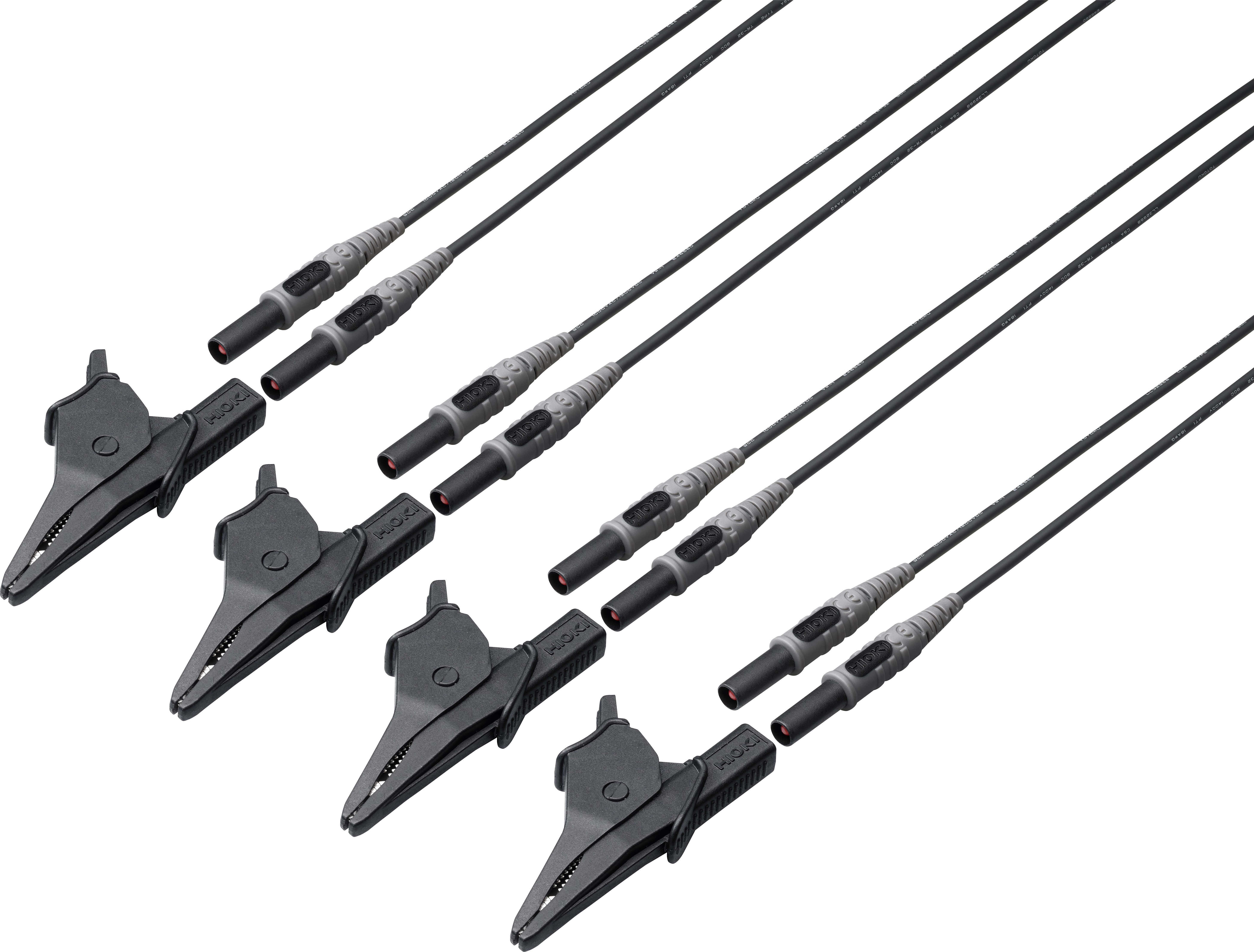 Hioki L9438-55 - Black Voltage Cords with Alligator Clips | TEquipment