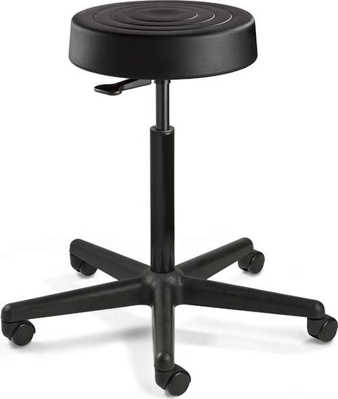 Bevco S3300-BLK - Stool, Mid Height, Black, Polyurethane, 25" Black ...