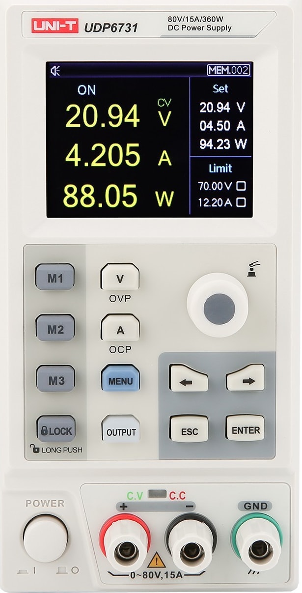 UNI-T UDP6731 - Switching DC Power Supply (360w/80V/15A/1Ch) | TEquipment