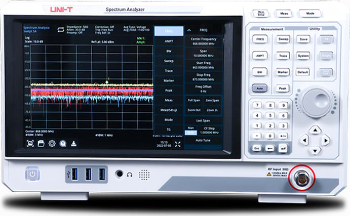 UNI-T UTS1015B - Benchtop Spectrum Analyzer (9kHz - 1.5GHz) | TEquipment