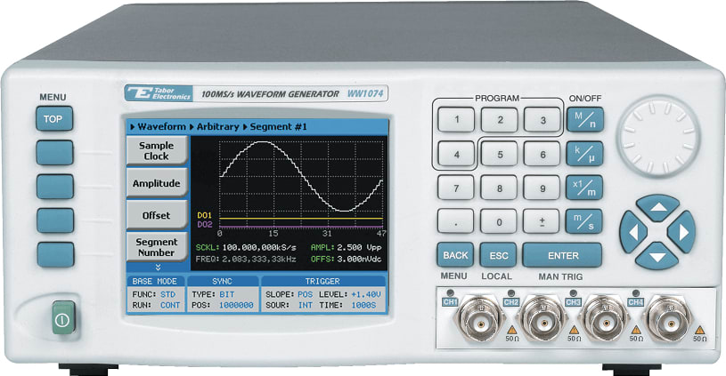 Tabor Electronics WW1074-1 - 100MS/s Four-Channel Arbitrary Waveform Generator (2M Memory per ...