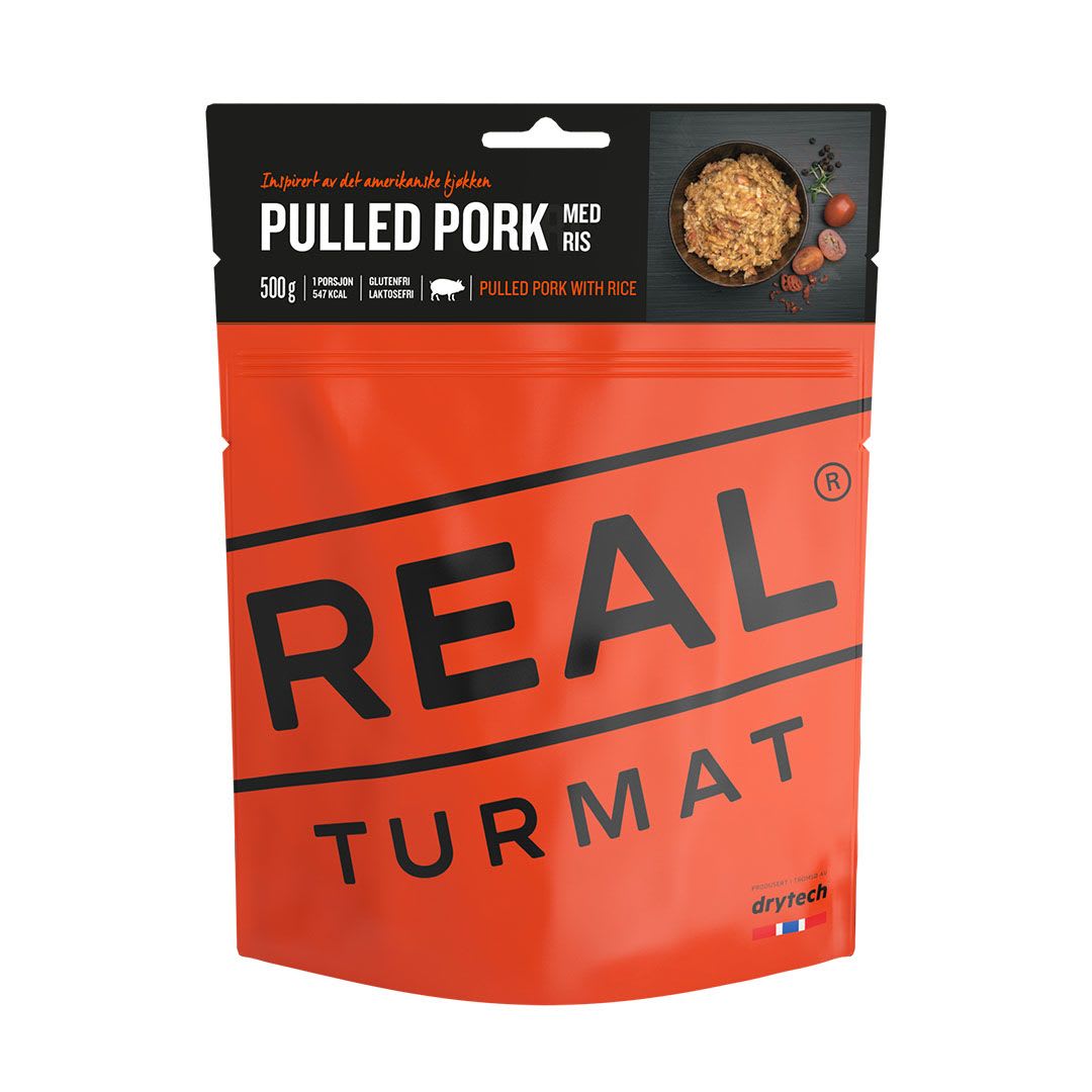 Real Turmat Pulled Pork med Ris (547 kcal) JAKTIA