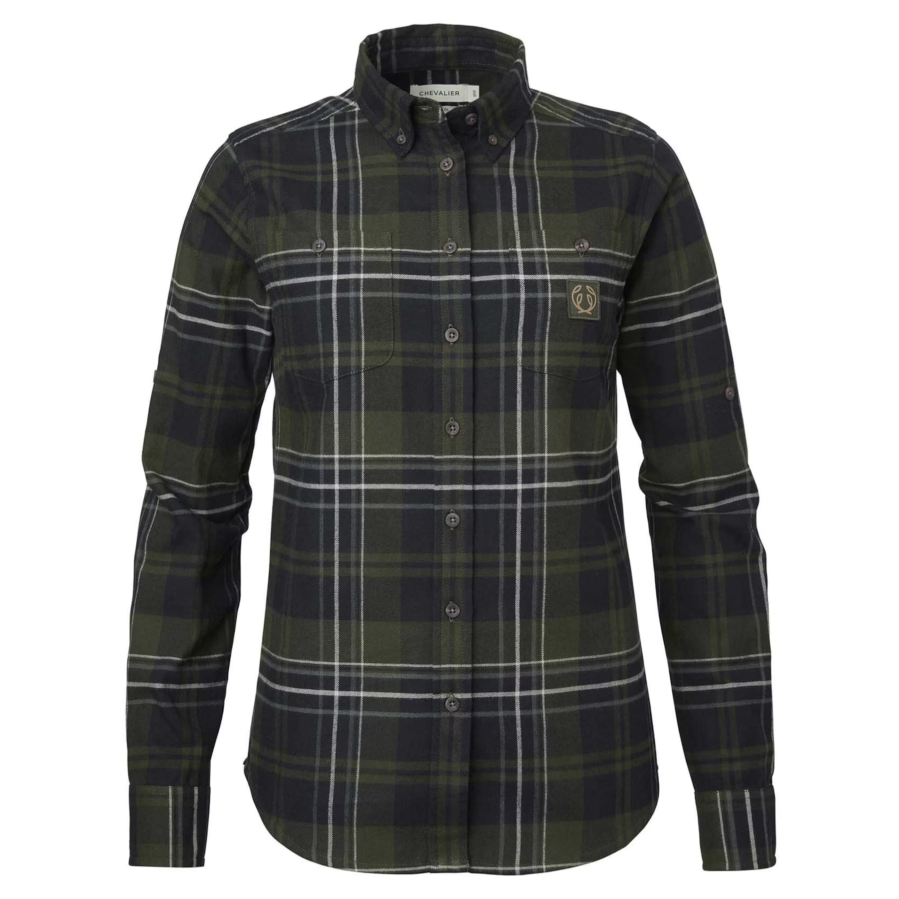 Chevalier Heron Flannel Shirt Men October Green Checked JAKTIA