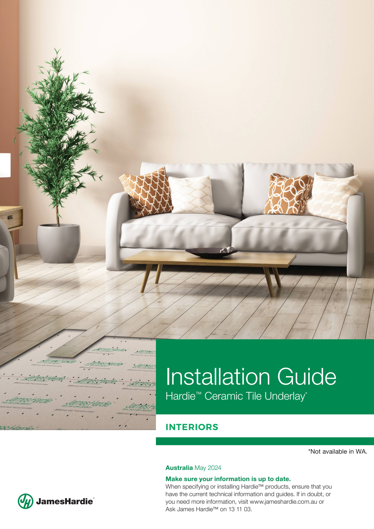 James Hardie Ceramic Tile Underlay