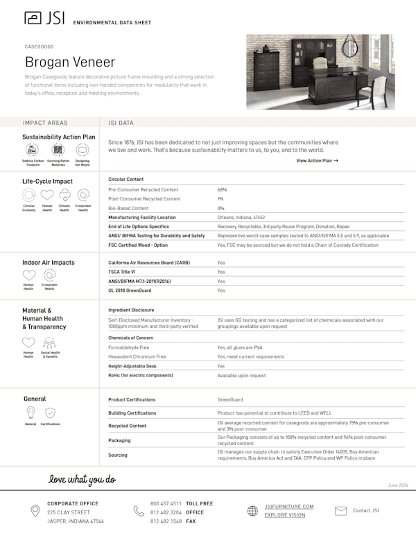 Brogan Resources | JSI Furniture