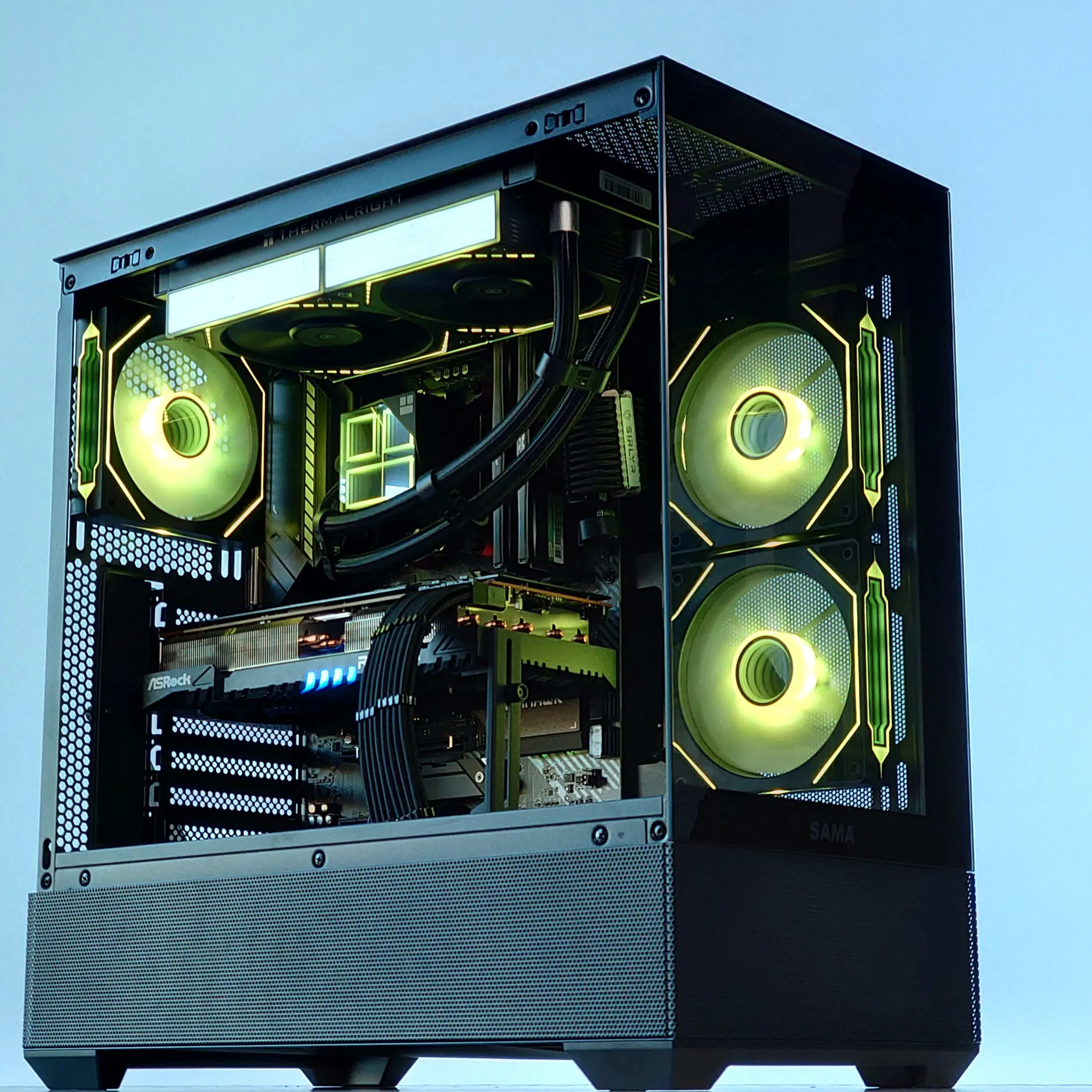 💧🧬Liquid Cooled Gaming PC🚀 AMD RX 7800 XT 16GB🚀AMD Ryzen 💧🧬Liquid Cooled Gaming PC🚀 AMD RX 7800 XT 16GB🚀AMD Ryzen