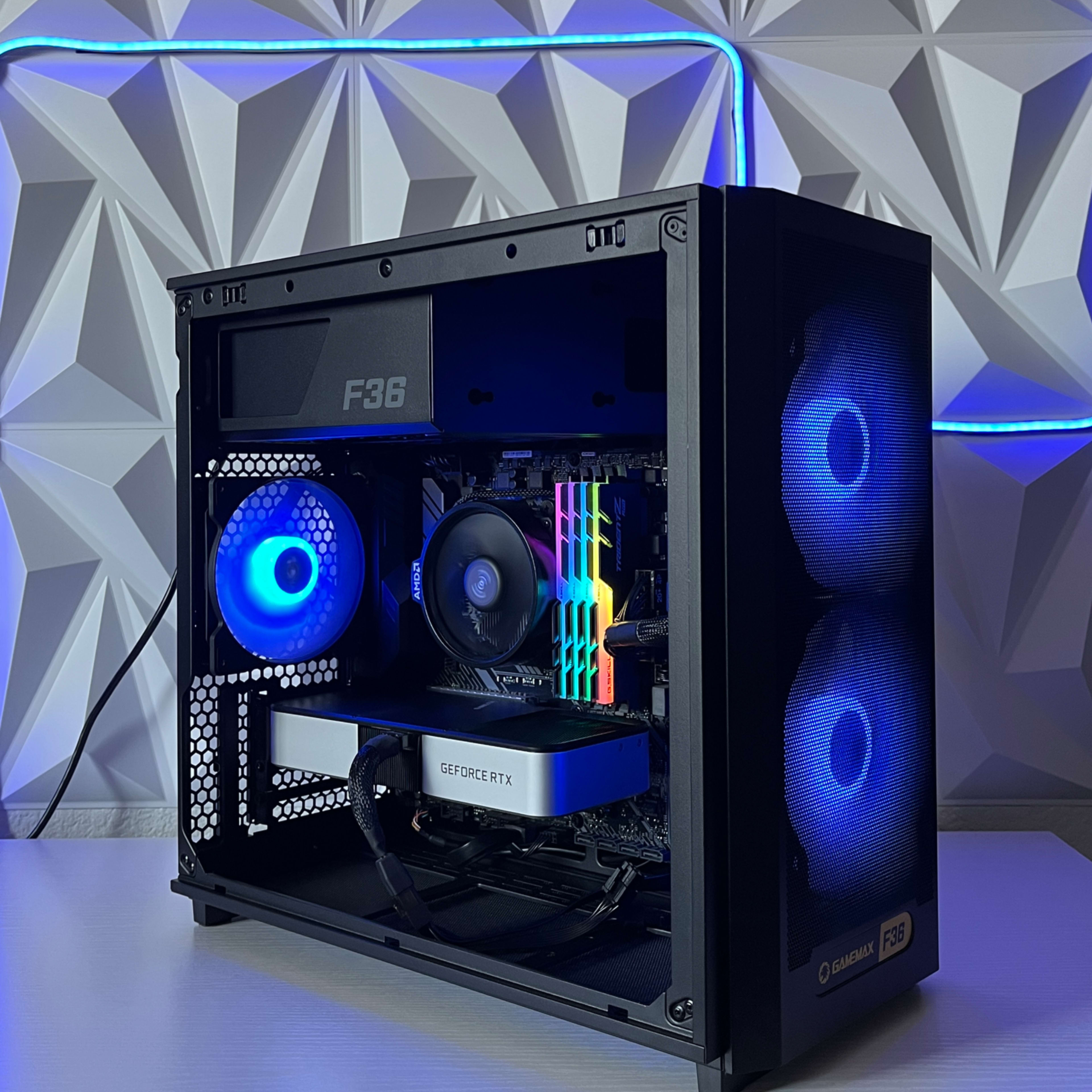 RTX 3060 Ti 8GB, Ryzen 5 3600, 32GB RAM | Black RGB Gaming RTX 3060 Ti 8GB, Ryzen 5 3600, 32GB RAM | Black RGB Gaming