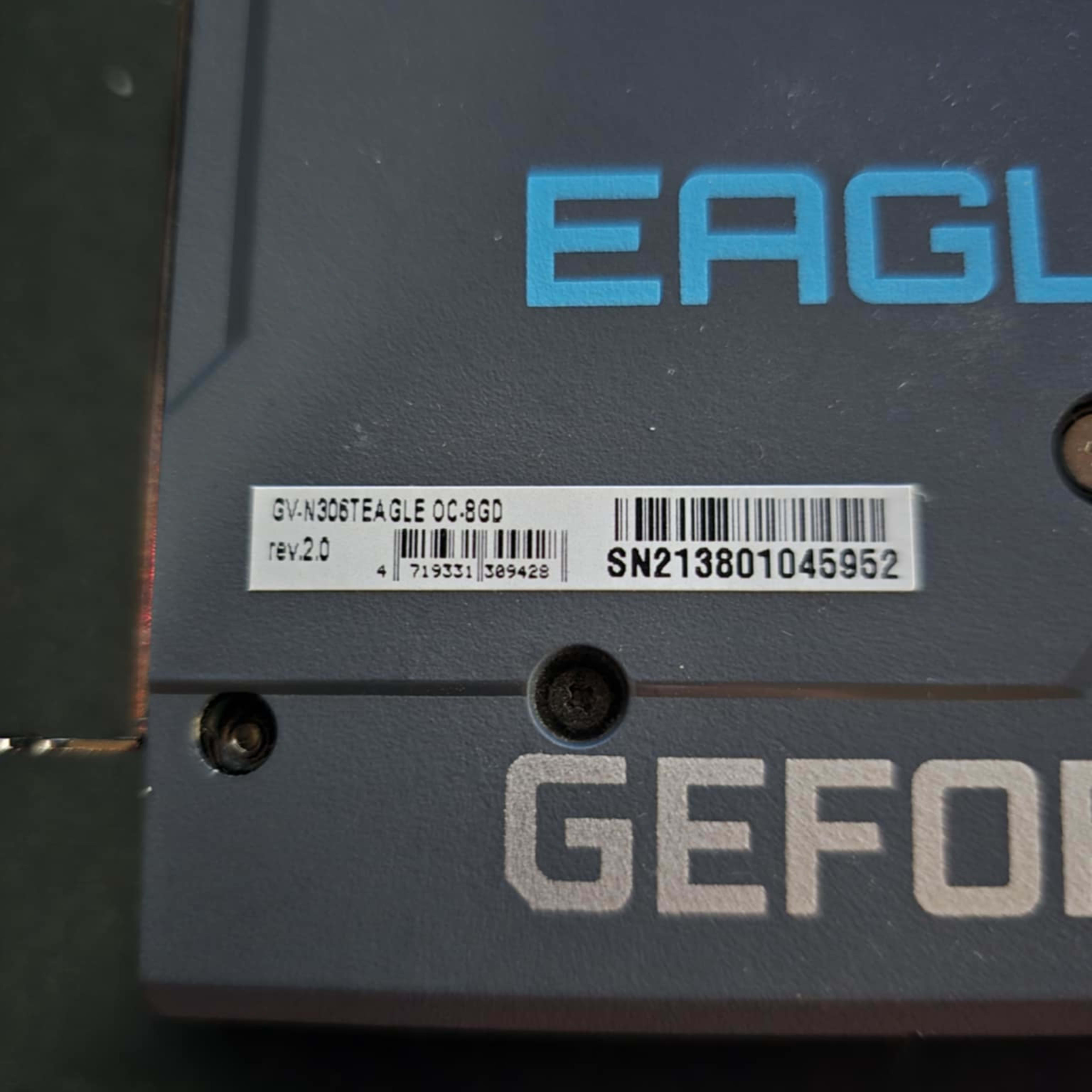 GIGABYTE GeForce RTX 3060 Ti GV-N306TEAGLE OC-8GD (rev. 2.0) Graphics ...