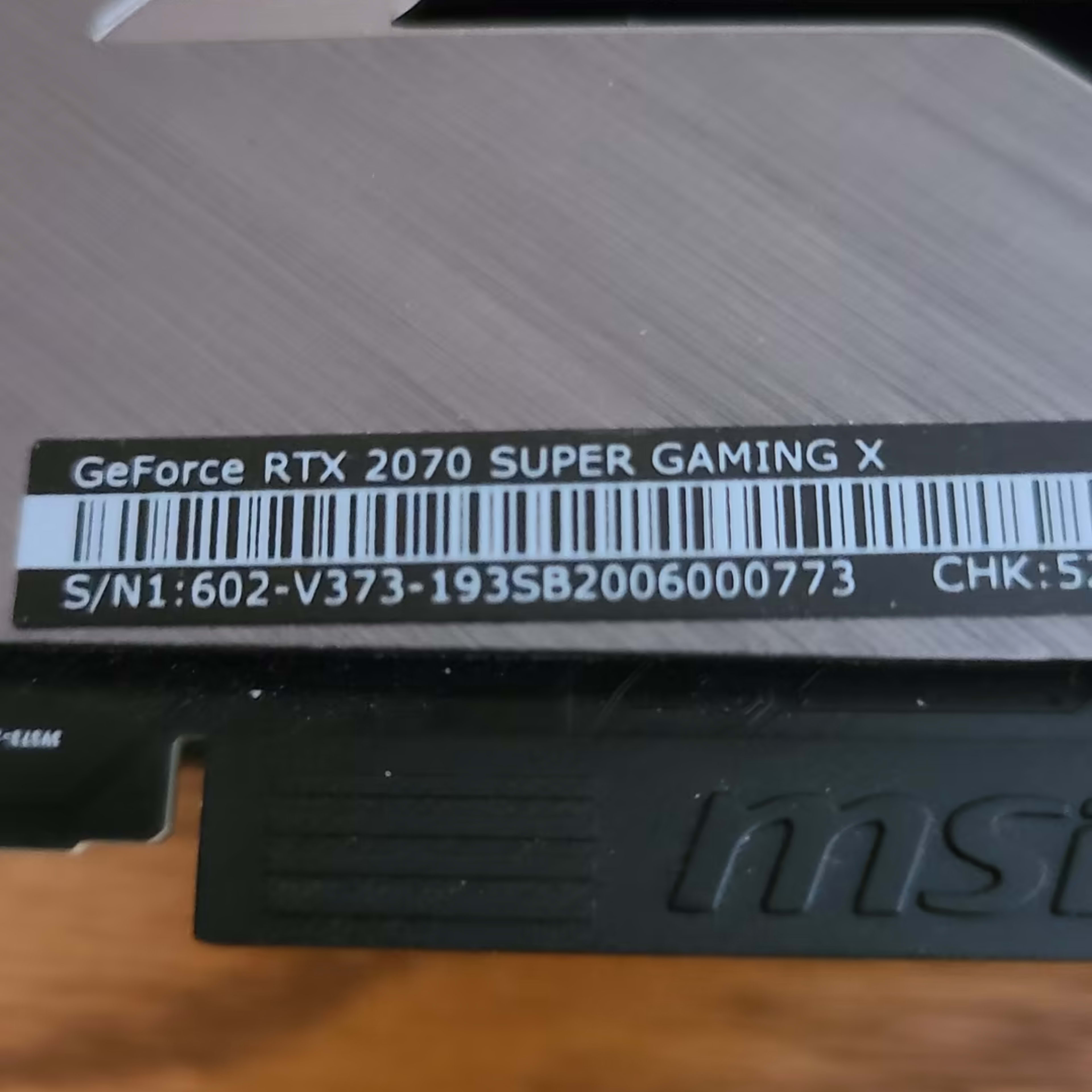 MSI Geforce RTX 2070 Super Gaming X 8GB GPU | Jawa MSI Geforce RTX 2070 Super Gaming X 8GB GPU | Jawa