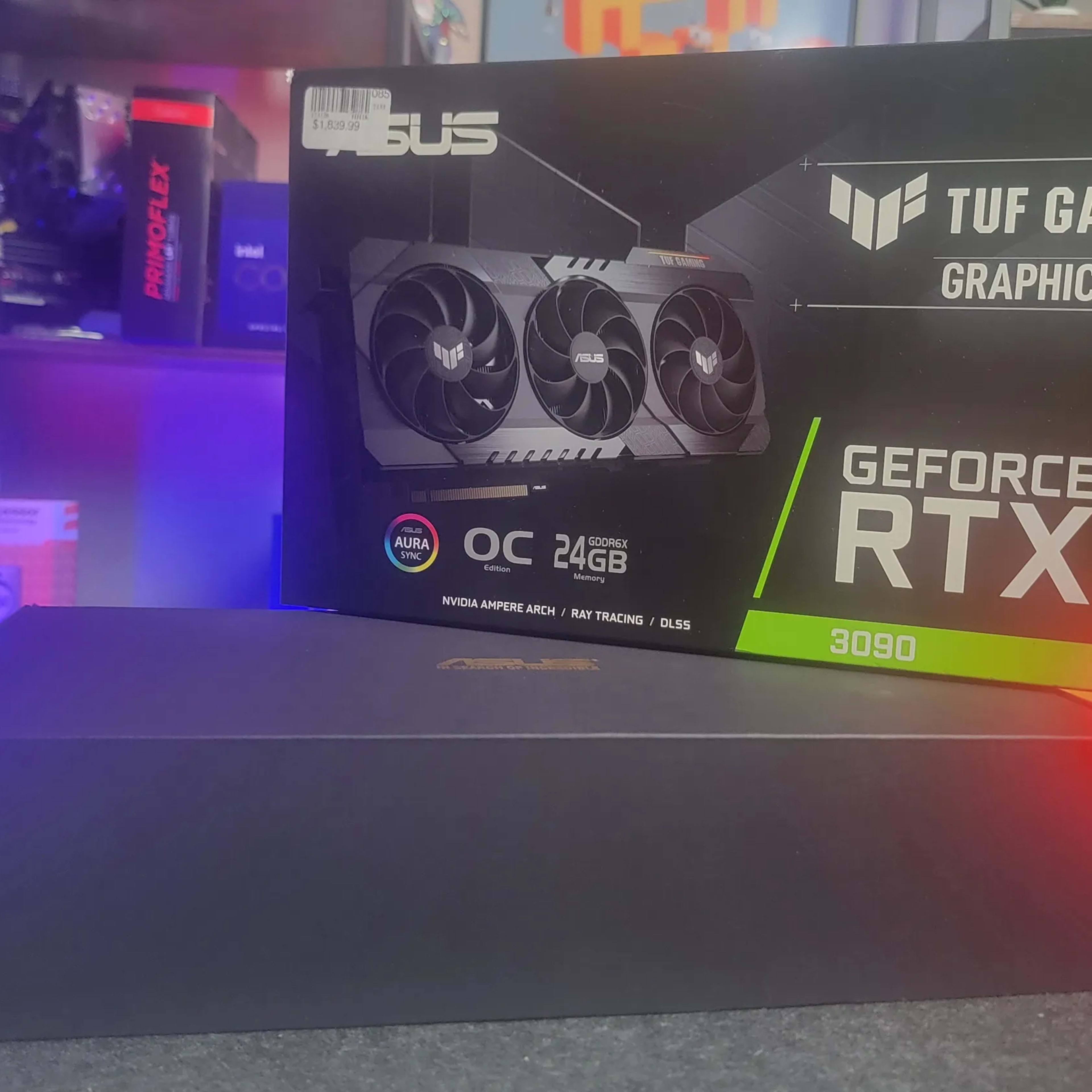 ASUS GeForce RTX 3090 24GB TUF GAMING OC GDDR6X Video ASUS GeForce RTX 3090 24GB TUF GAMING OC GDDR6X Video