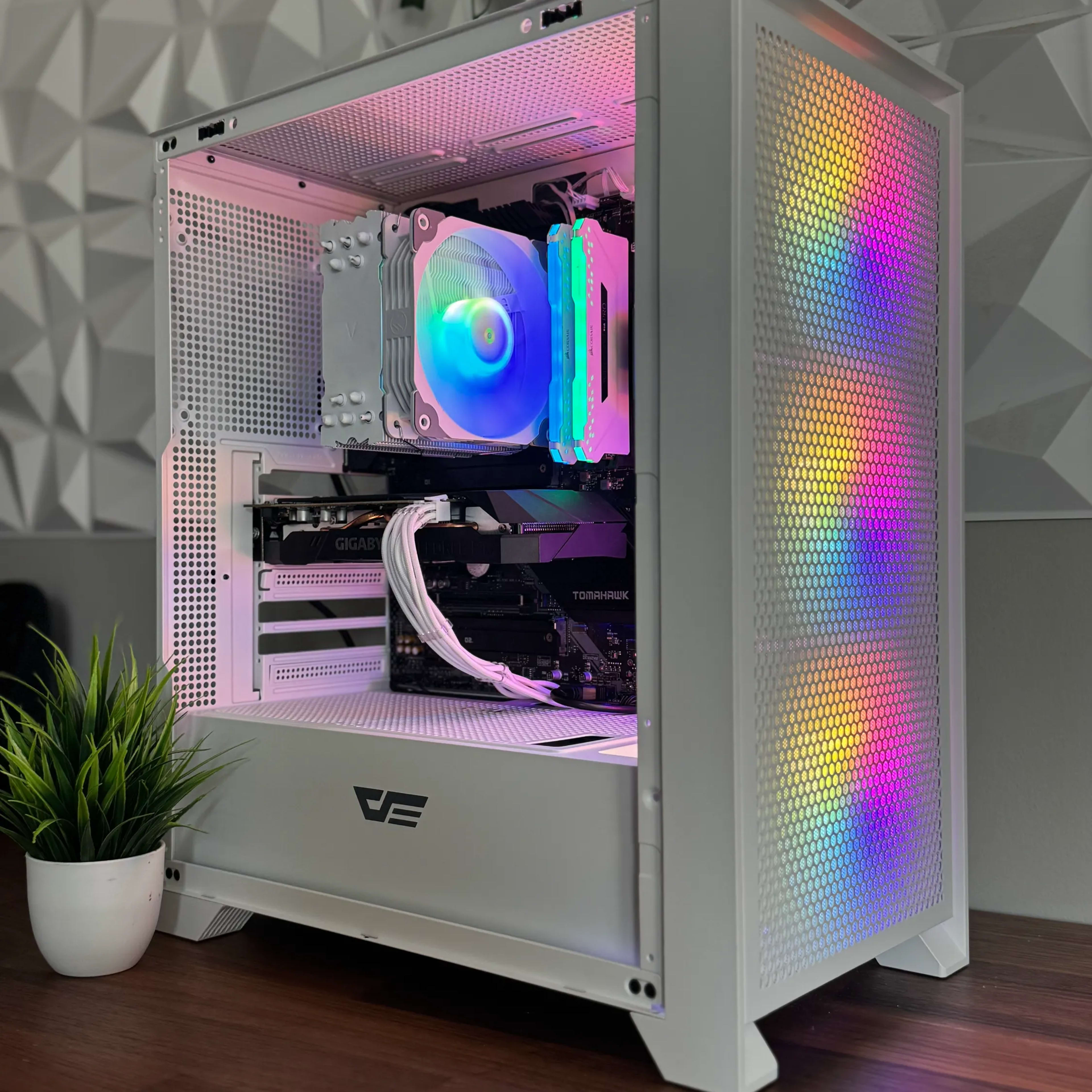 Custom White Gaming PC - Ryzen 5 5500 | RTX 2060 | Plug and Custom White Gaming PC - Ryzen 5 5500 | RTX 2060 | Plug and