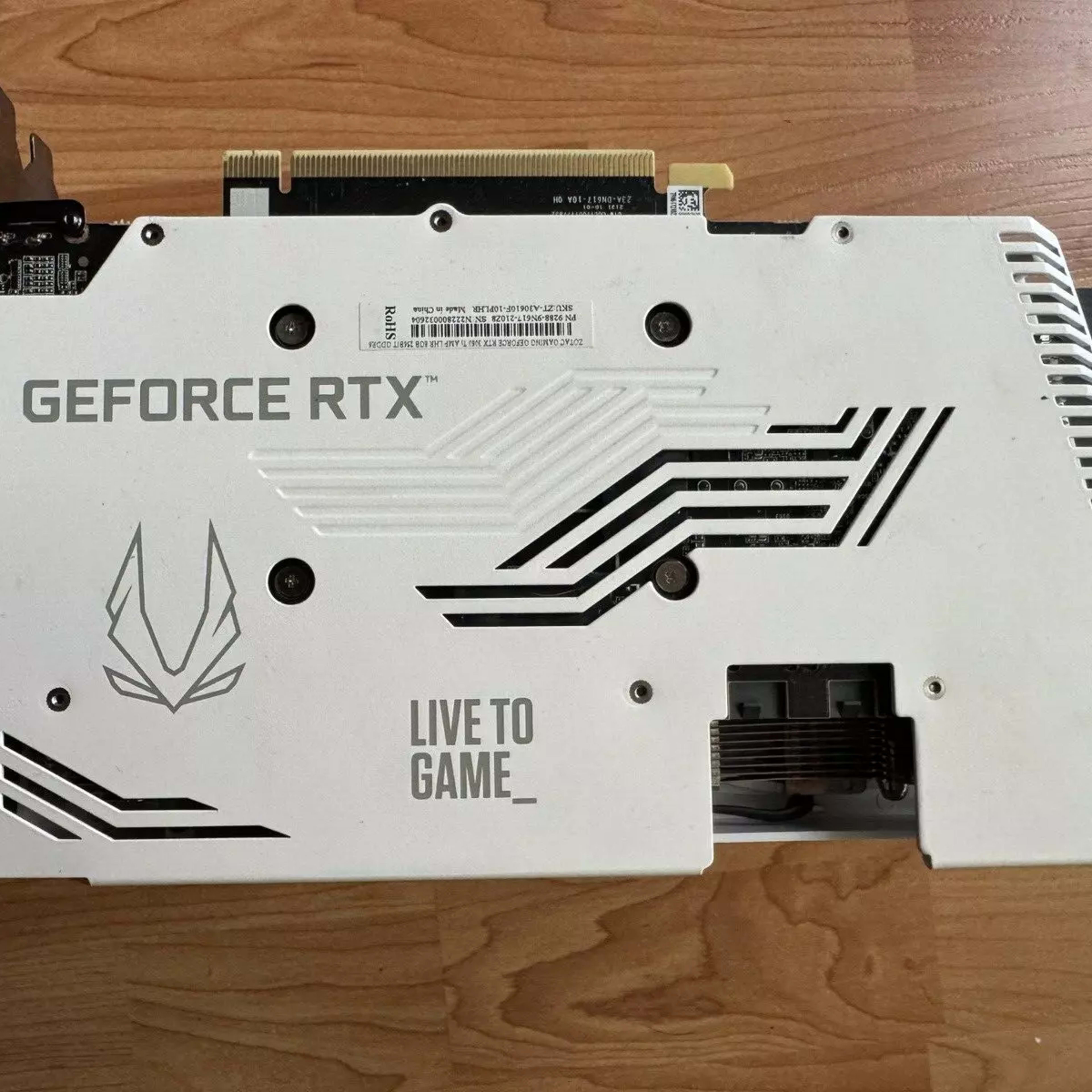 ZOTAC GAMING GeForce RTX 3060Ti AMP White Edition LHR 8GB ZOTAC GAMING GeForce RTX 3060Ti AMP White Edition LHR 8GB