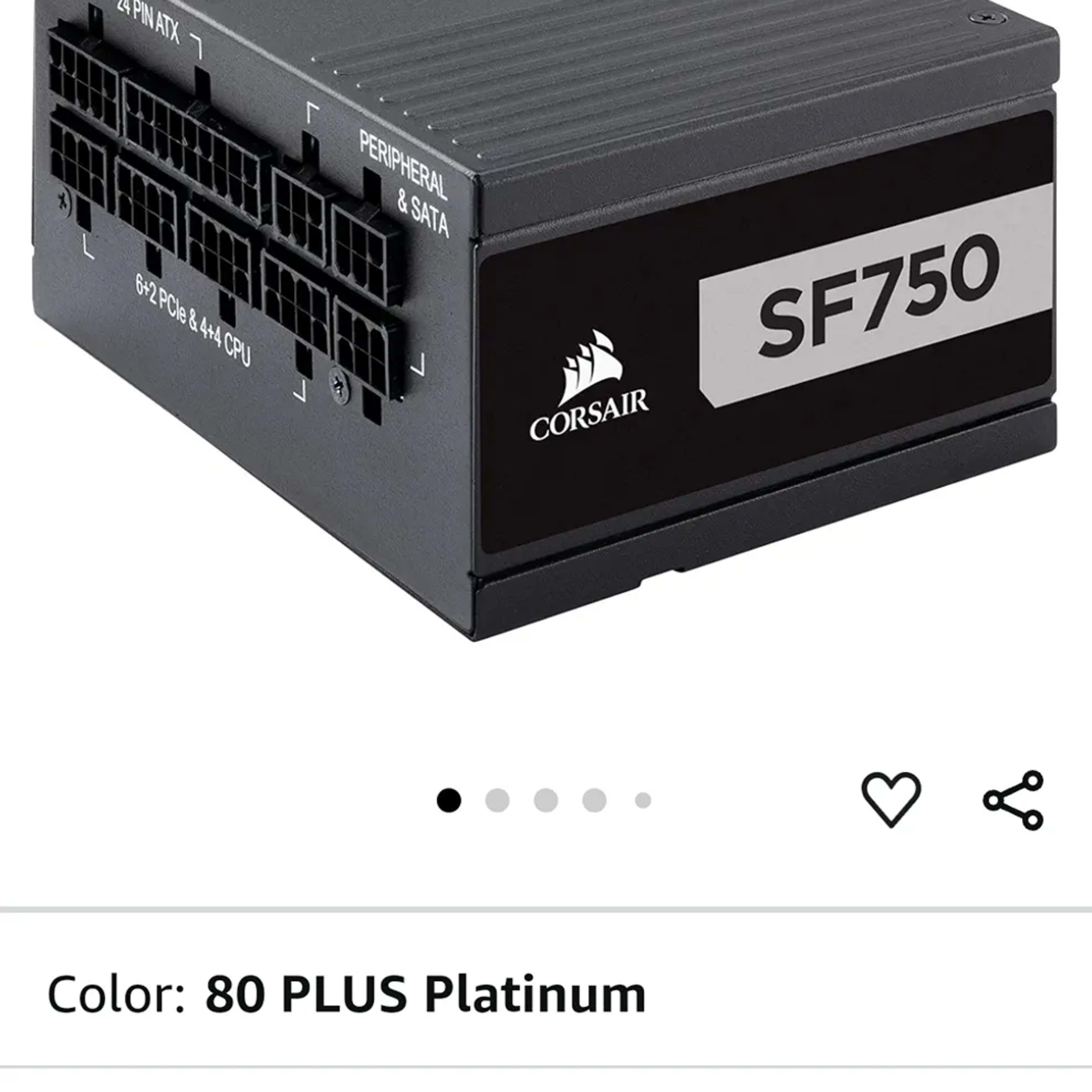 Corsair SF750 SFX 80 PLUS PLATINUM POWER SUPPLY | Jawa Corsair SF750 SFX 80 PLUS PLATINUM POWER SUPPLY | Jawa