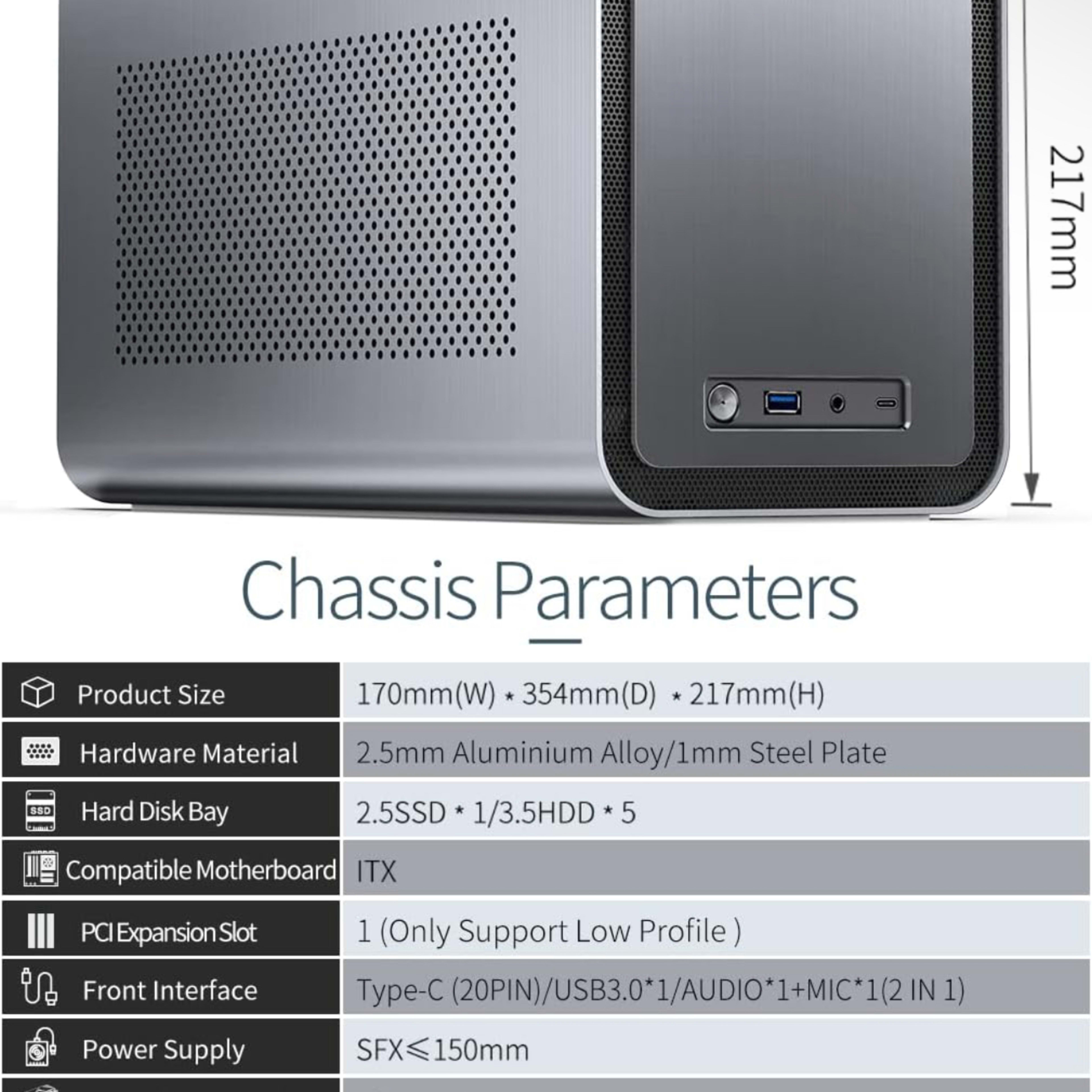 JONSBO N1 Mini-ITX NAS Chassis, ITX Computer Case, 5+1 Disk Bays | Jawa JONSBO N1 Mini-ITX NAS Chassis, ITX Computer Case, 5+1 Disk Bays | Jawa