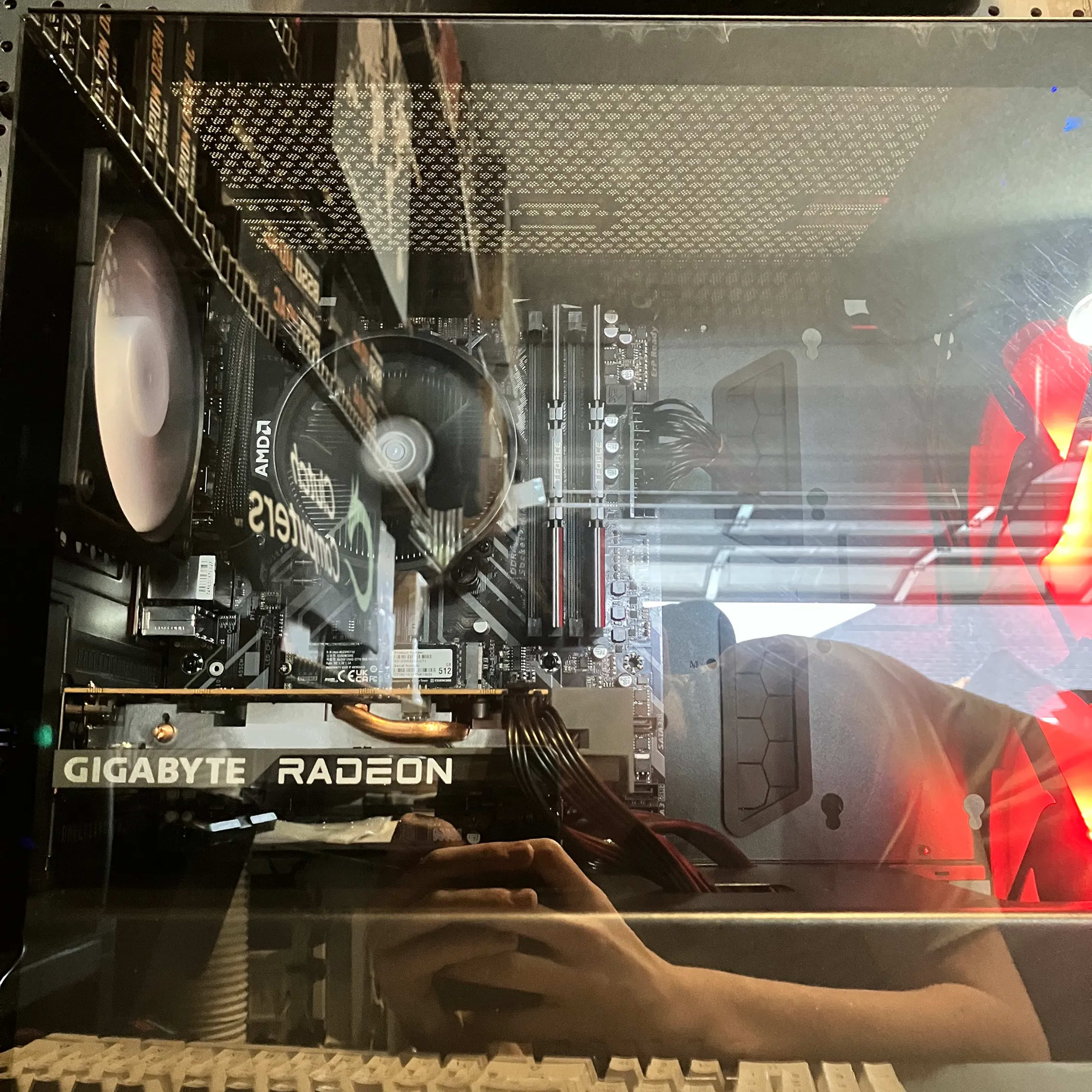 Gaming/Streaming PC W/ Ryzen 5 4500, RX 6500 XT, 1TB SSD Gaming/Streaming PC W/ Ryzen 5 4500, RX 6500 XT, 1TB SSD