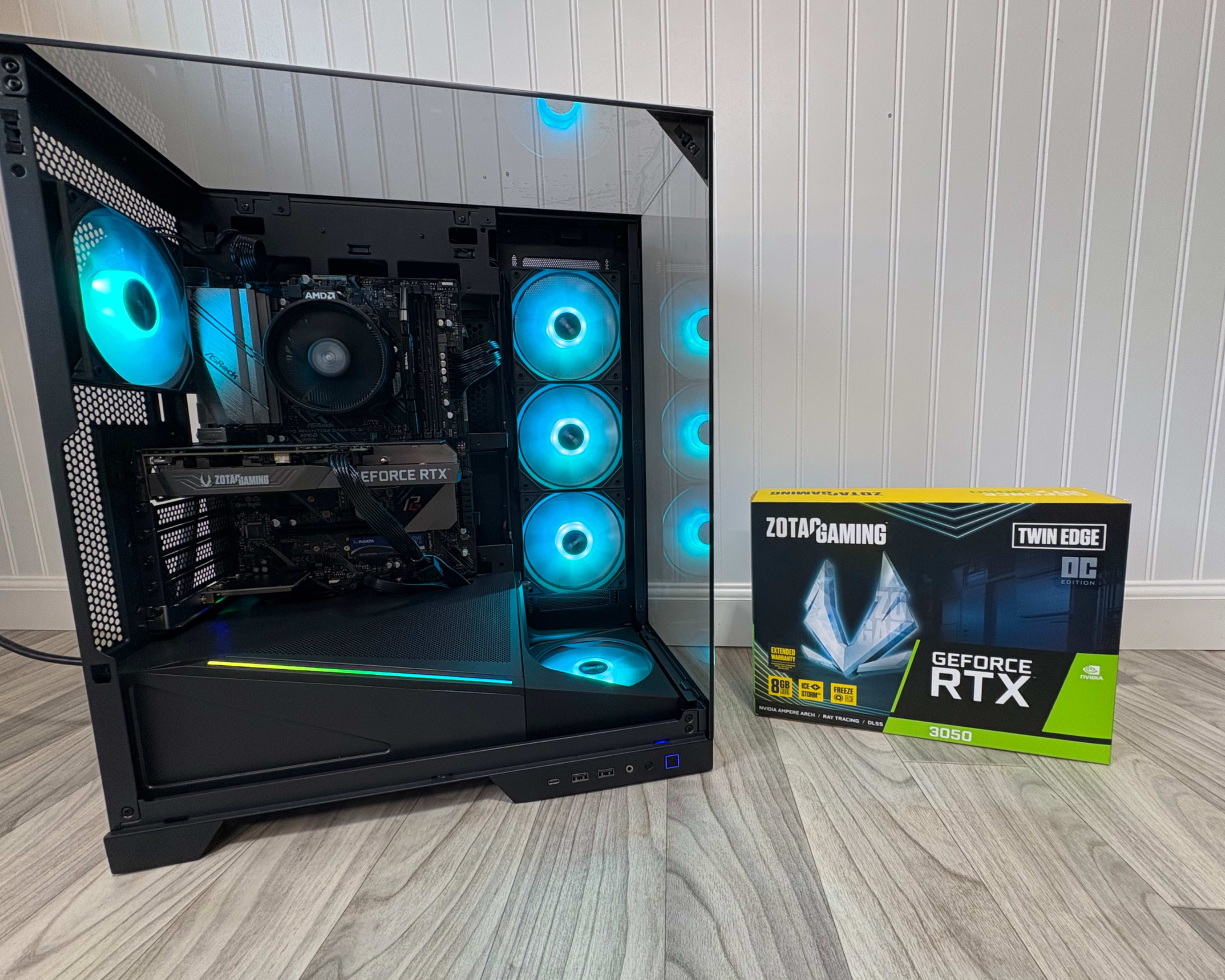 🖤Black🖤 Budget Gaming PC (Ryzen 5 5500 + RTX 3050 + 32gb 🖤Black🖤 Budget Gaming PC (Ryzen 5 5500 + RTX 3050 + 32gb
