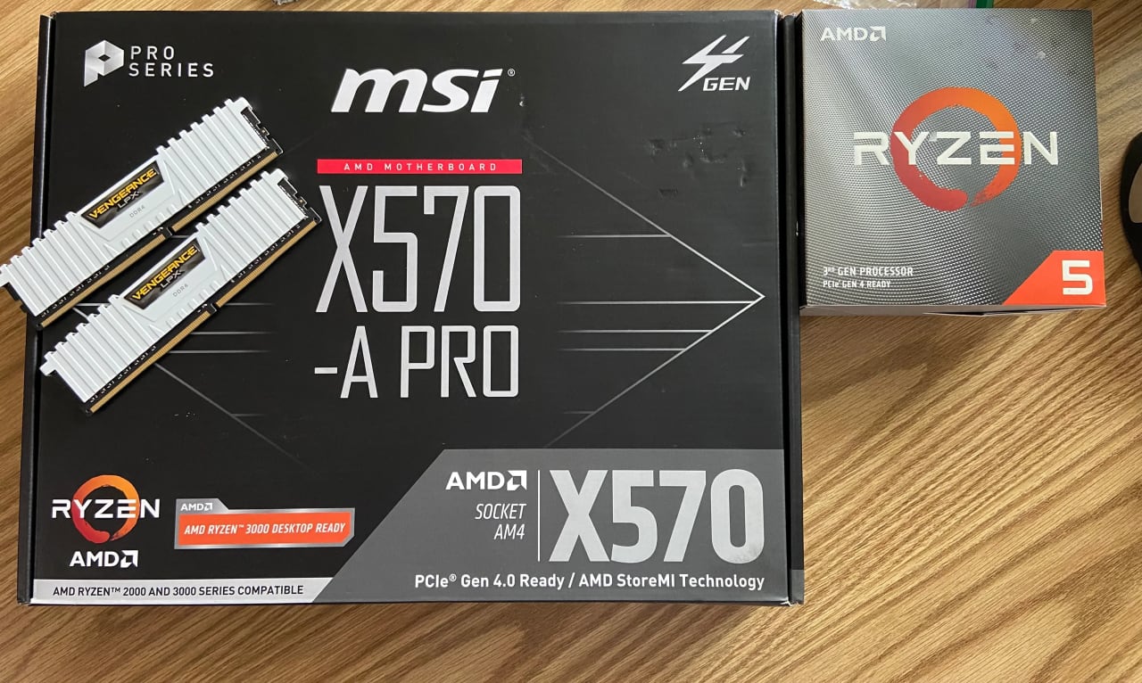 BUNDLE MSI X570-A PRO Motherboard, AMD Ryzen 5 3600 (w BUNDLE MSI X570-A PRO Motherboard, AMD Ryzen 5 3600 (w
