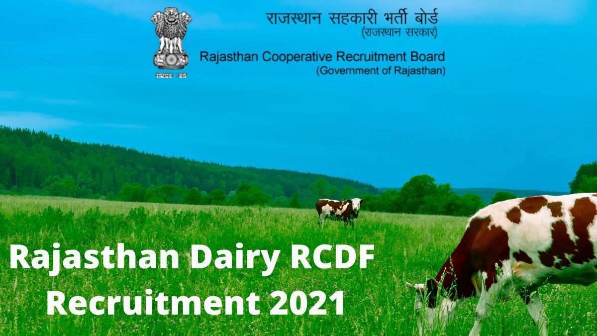 Rajasthan Dairy RCDF Recruitment 2021 | JB Classes - Top Coaching ...