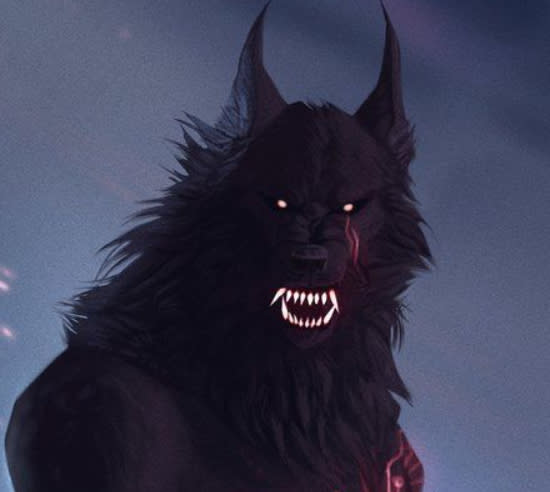 Fantasy Wolf Grin