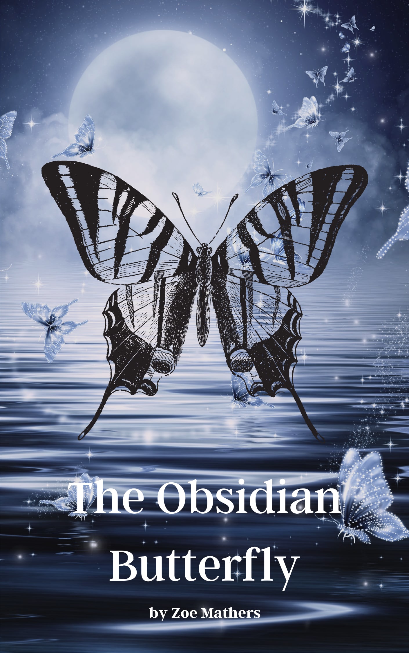 Obsidian Butterfly Obsidian Butterfly Pendant Celestial Eye Stainless