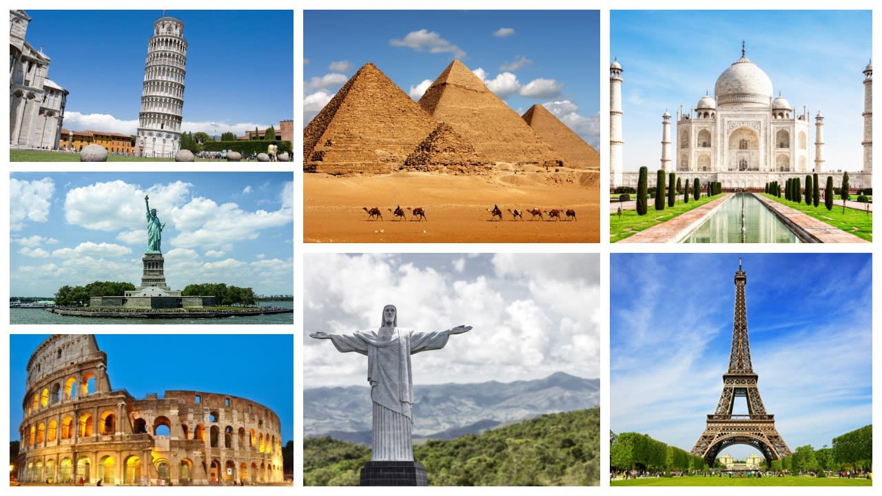 Wonders Of The World Collage