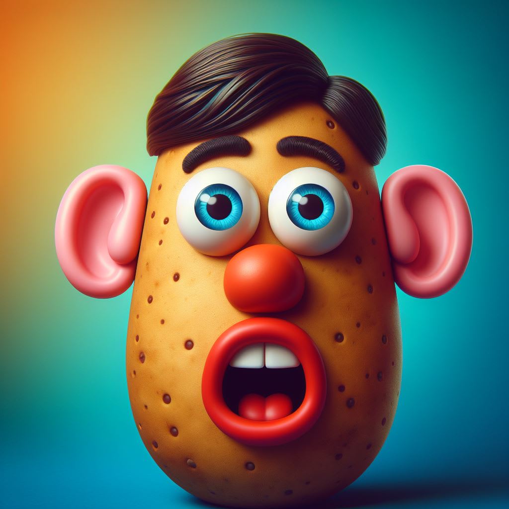 Mr Potato Man Cartoon