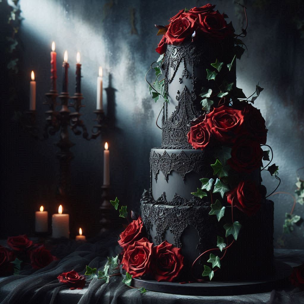 Gothic wedding cake ideas 60 photos - Vianawedding.com