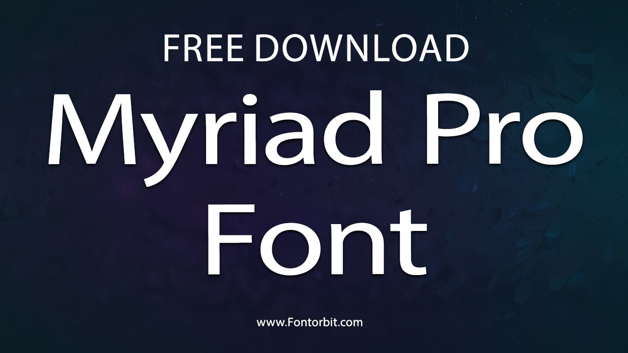Myriad Pro Font: A Timeless Typeface for Modern Designs | Art