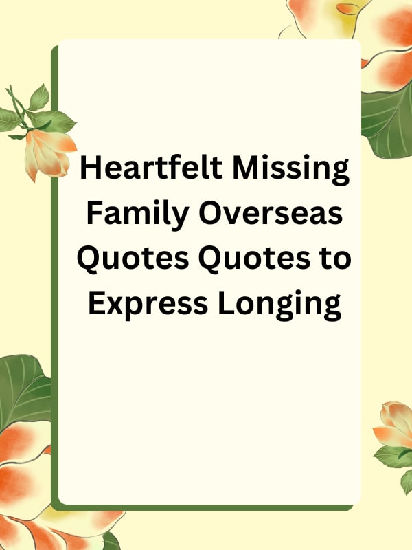 Missing Family Quotes