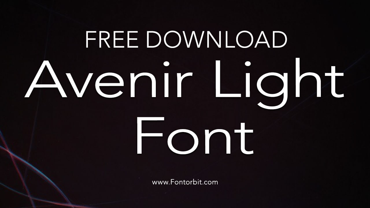Avenir Free Font