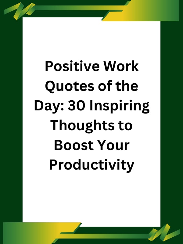 Office Environment Quotes