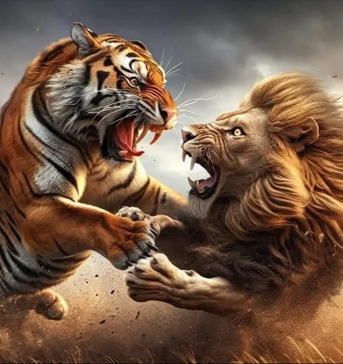 Tiger Lion Fight