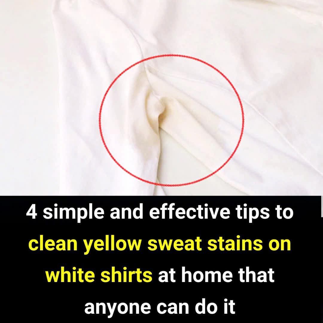 How To Remove Yellow Stains From White Shirt Sustainable Wardrobe Tip: