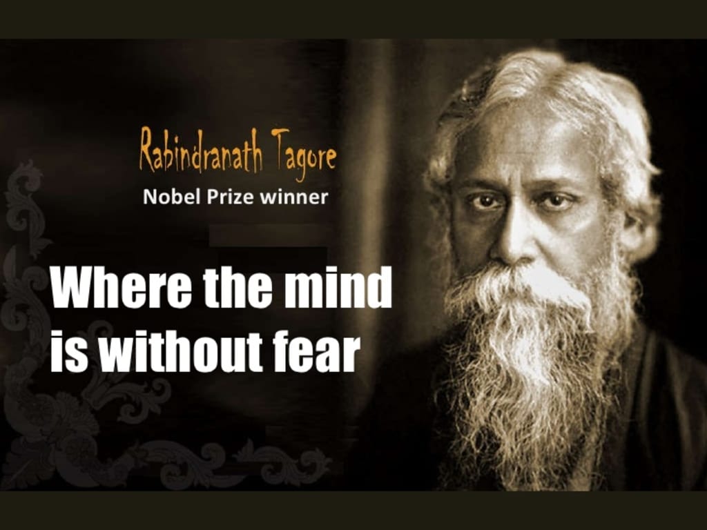 Rabindranath Tagore Poems Where The Mind Is Without Fear Stream "Where