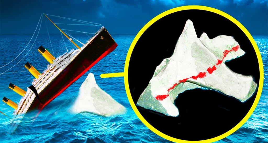 Titanic Ship Hitting Iceberg