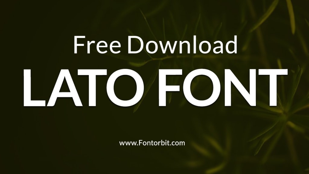 Lato Font Download Lato | Adobe Fonts