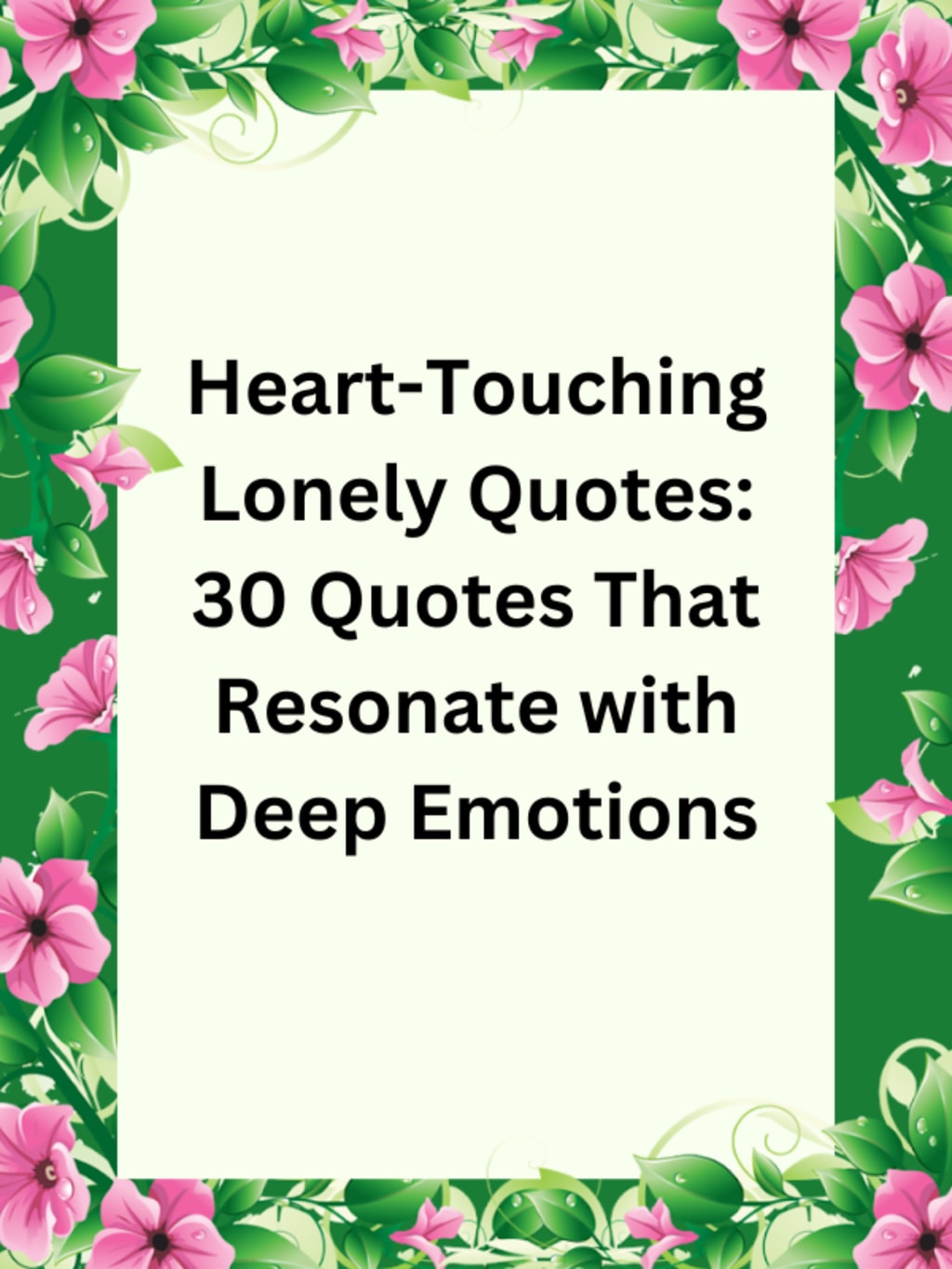 Heart Touching Alone Quotes