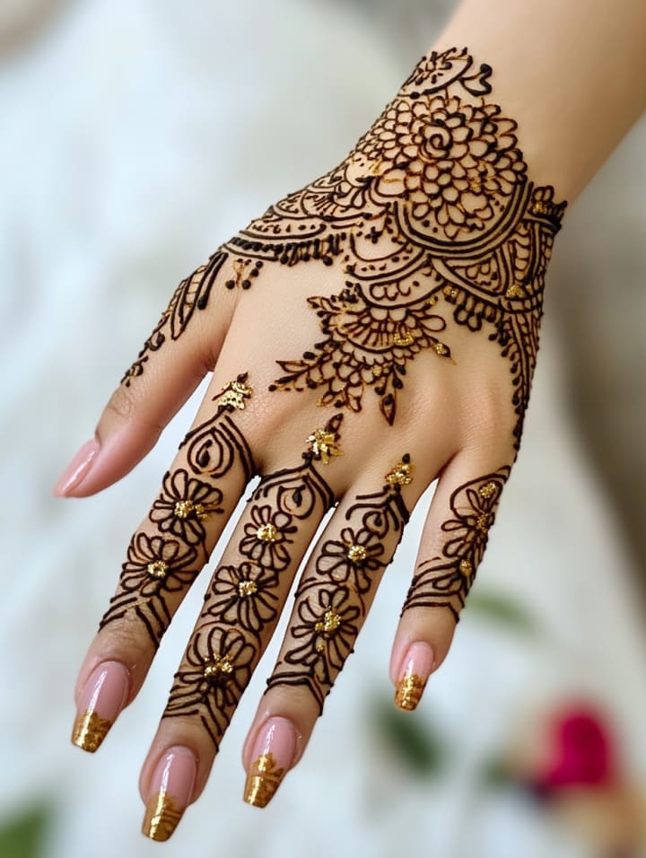 Simple Arabic Mehndi Design Images Photos Back Hand Print - Infoupdate.org
