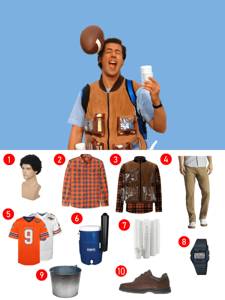 Bobby Boucher Costume The Waterboy (1998) | Imagelinkglobal ILG: