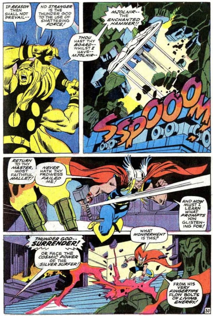 Silver Surfer Vs Thor