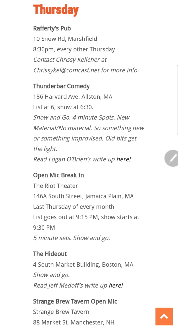 Comedy Open Mic Formats Etiquette Geeks