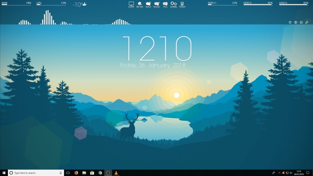 Windows 10 Desktop Concept